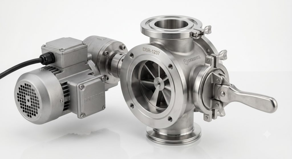 Doebritz Soy Protein Powder Star Discharge Valve | ATEX Quick-Clean ...